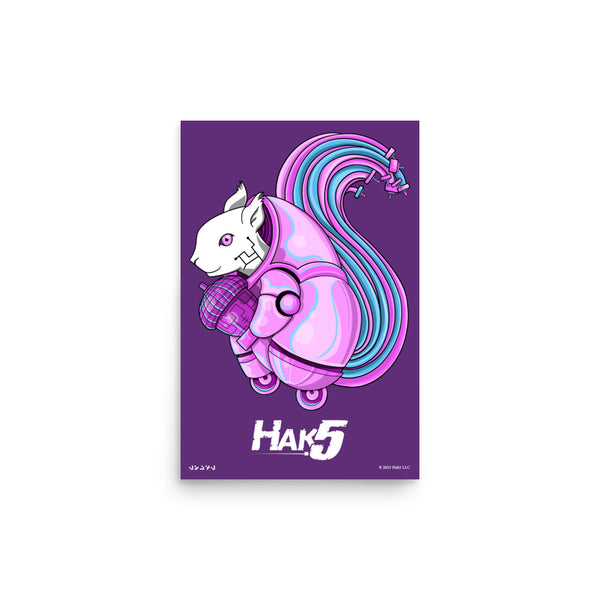 Packet Squirrel Character Poster - Hak5